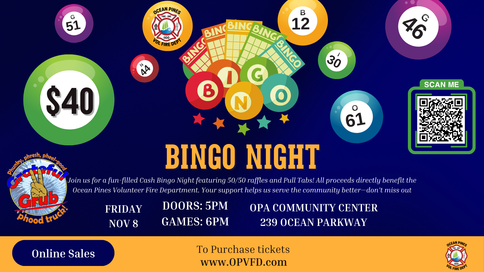 Cash Bingo - Ocean Pines Volunteer Fire Department